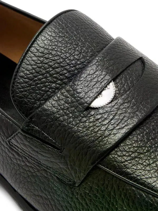 Neil Barrett Cervo Grain-leather Loafers