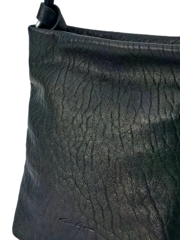 Rick Owens Soft Adri Textured Leather Messenger Bag