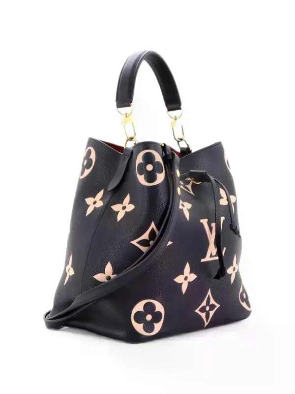 LOUIS VUITTON Neonoe Handbag Bicolor Monogram Empreinte Giant Mm Bucket Bag - Black