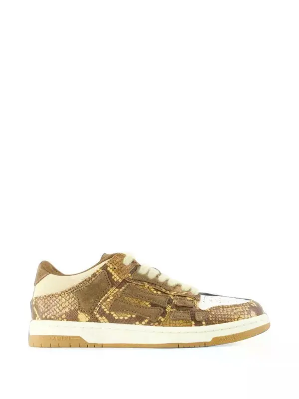Amiri Printed Python Skel Top Low Sneakers