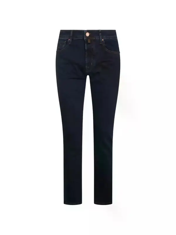 JACOB COHЁN Logo-patch Slim-fit Jeans