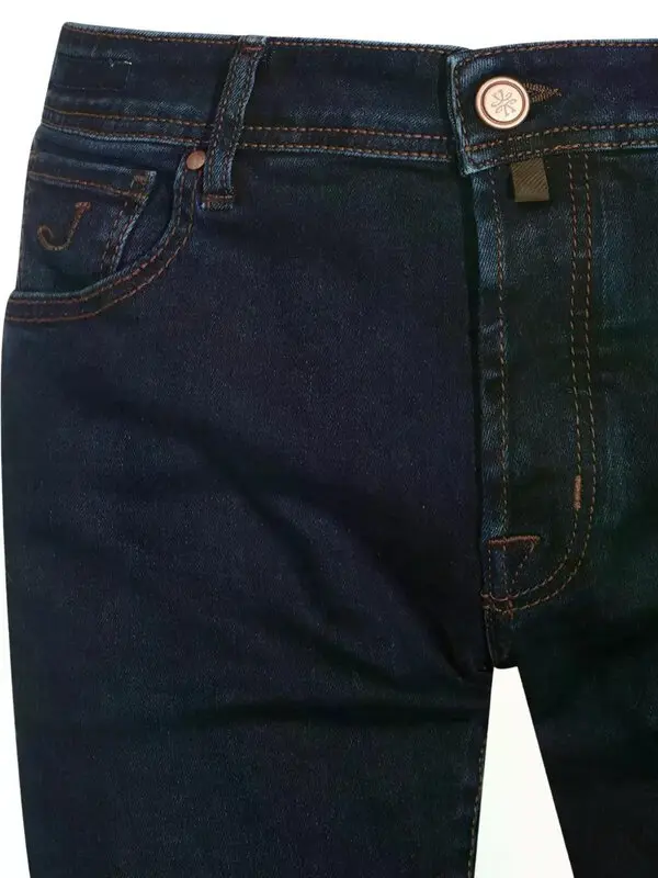 JACOB COHЁN Logo-patch Slim-fit Jeans