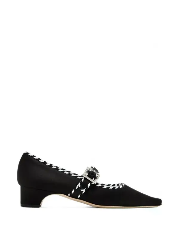 Manolo Blahnik Zaera Crystal-buckle Pumps