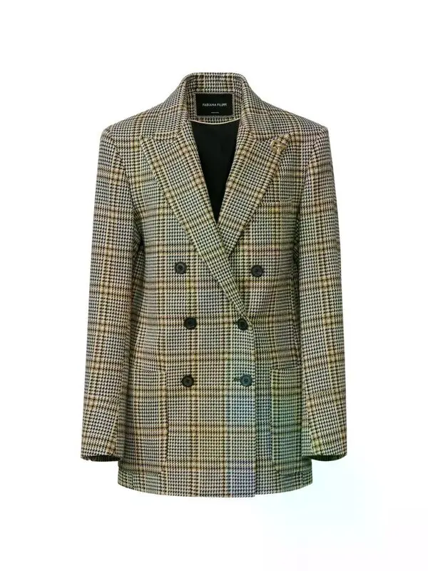 Fabiana Filippi Double-breasted Check Blazer