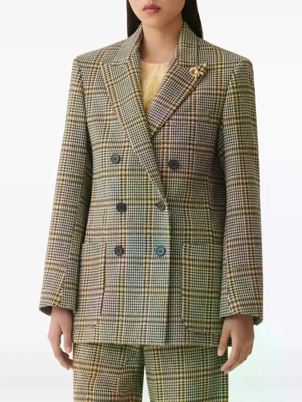 Fabiana Filippi Double-breasted Check Blazer