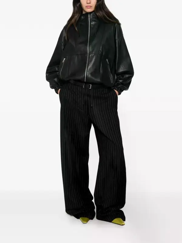 TELA Hooded Leather Jacket