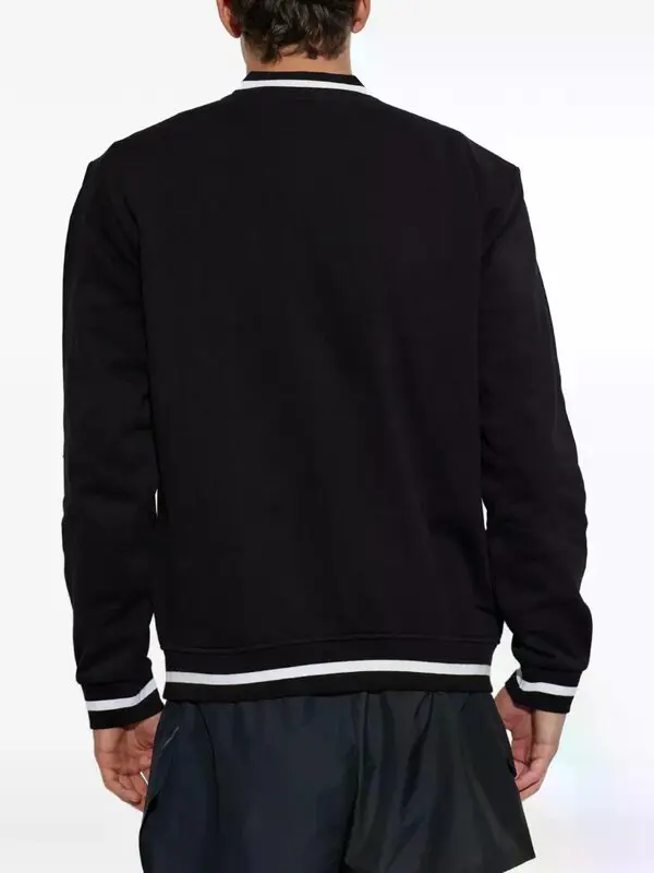 EA7 Logo-print Bomber Sweatshirt