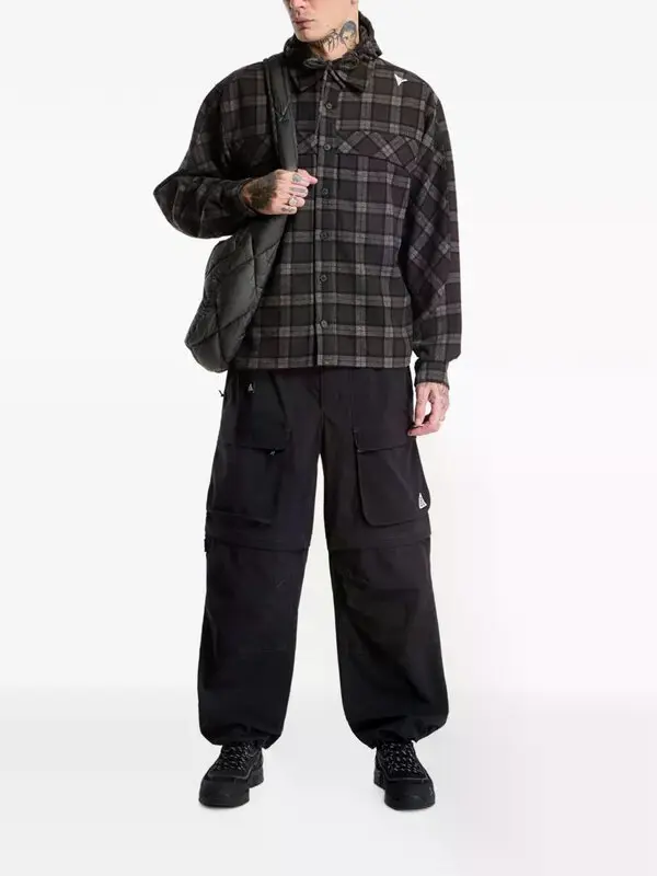 ROA Logger Hooded Checked Shirt