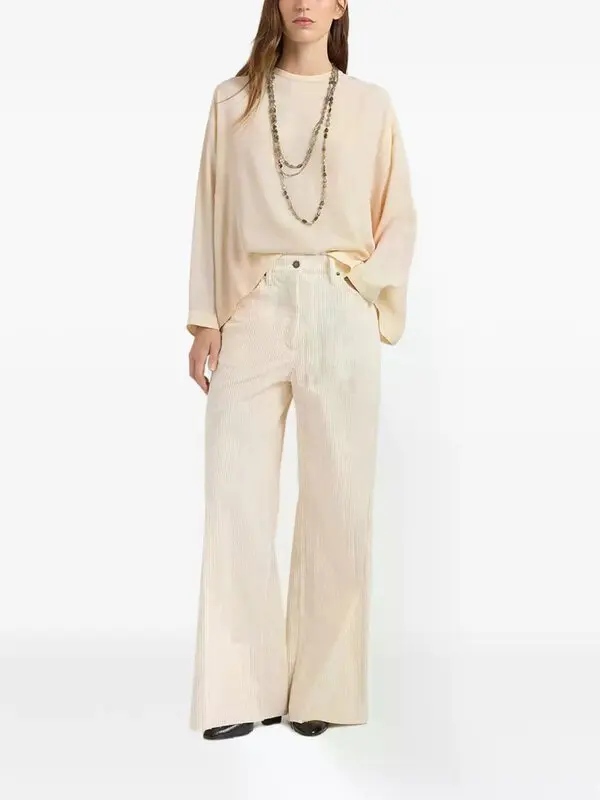 Momoni Stilla Long-sleeved Blouse - Neutrals