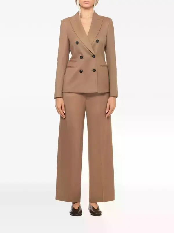 Peserico Double-breasted Virgin Wool Jacket