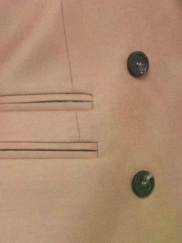 Peserico Double-breasted Virgin Wool Jacket