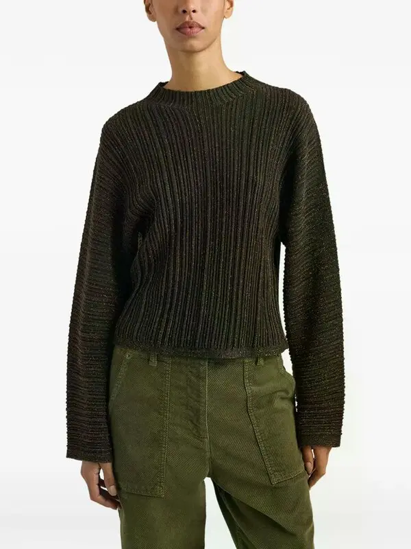 Momoni Tiva Plissé-effect Sweater