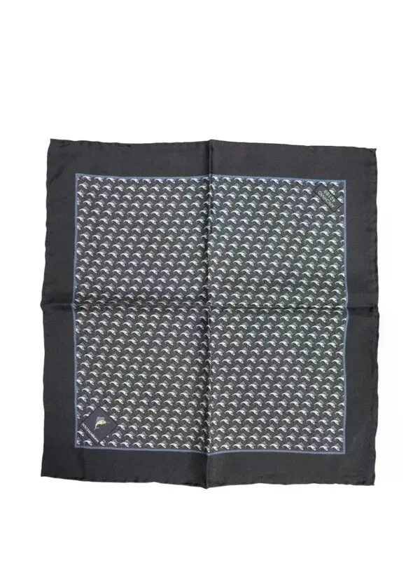 Dolce & Gabbana Fish-print Silk Pocket Square