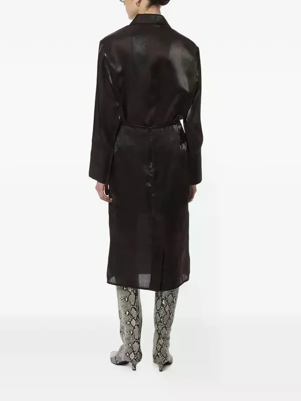 Apparis Tyra Organza Straight Midi Skirt