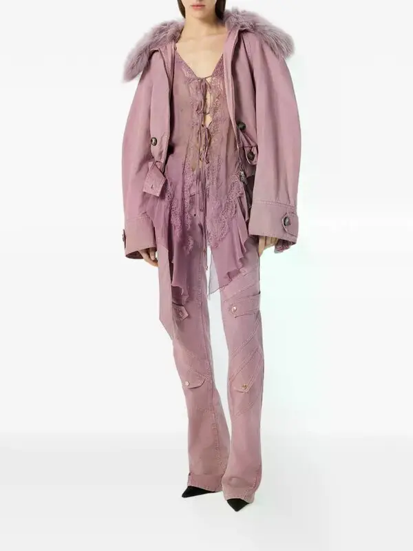 Blumarine Belted Cargo Pants