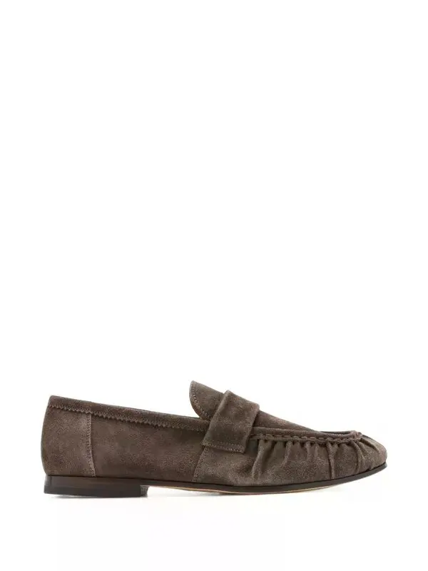STURLINI FIRENZE New Brenta Ruched Suede Loafers