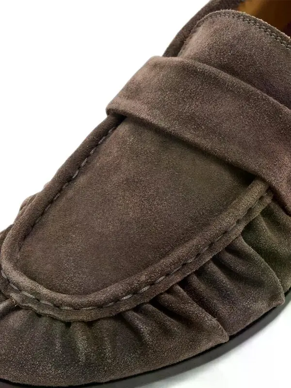 STURLINI FIRENZE New Brenta Ruched Suede Loafers