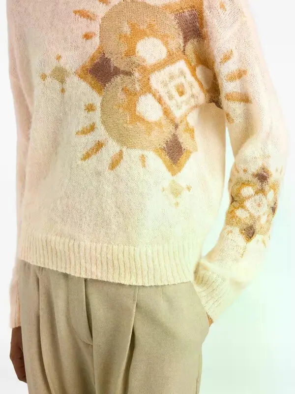 Momoni Karasu Bis Jacquard-knit Sweater