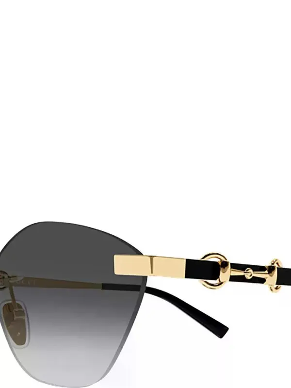 Gucci Cat-eye Rimless Sunglasses