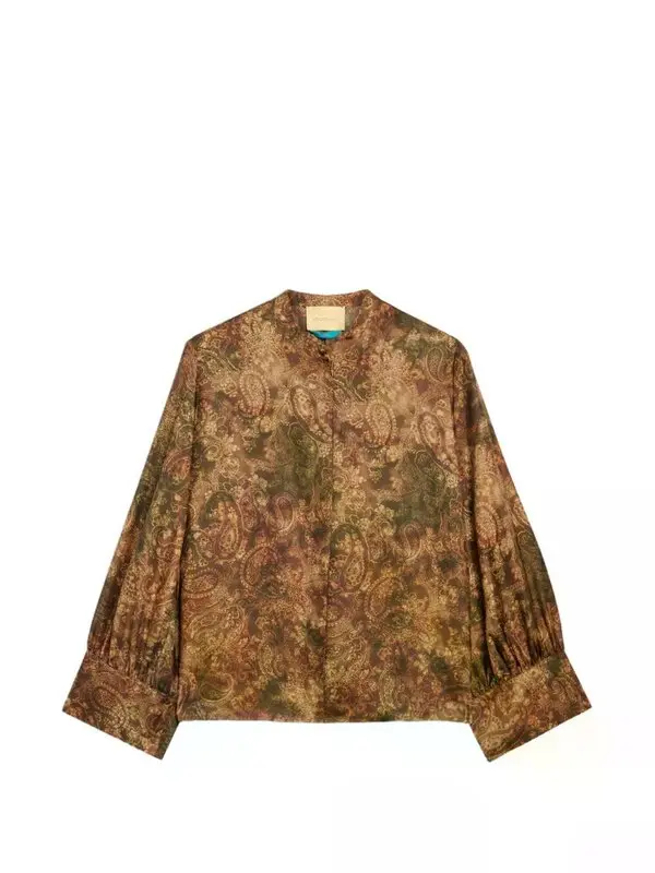 Momoni Lucy Paisley-print Silk Shirt