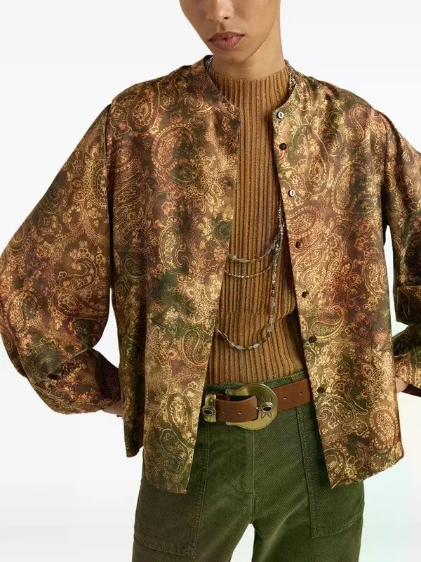 Momoni Lucy Paisley-print Silk Shirt