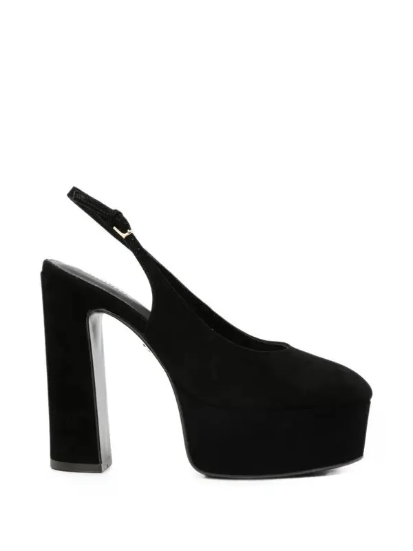 Lola Cruz Lea Platform Pumps - Black