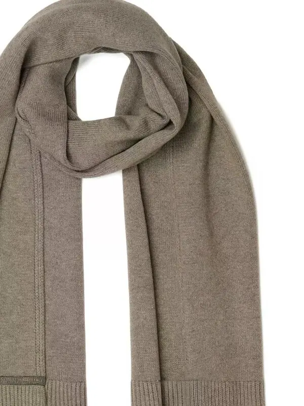 Fabiana Filippi Ribbed-knit Panelled Scarf