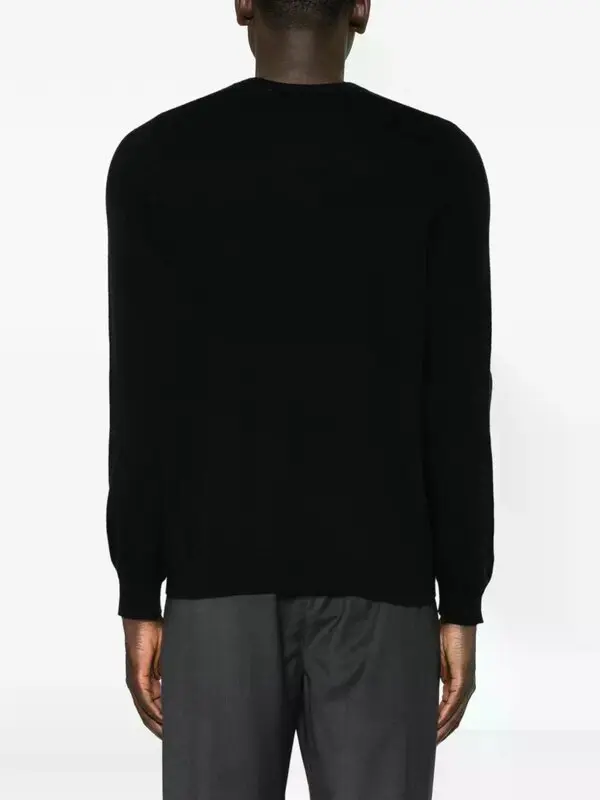 AMARANTO Crew-neck Long-sleeve Sweater