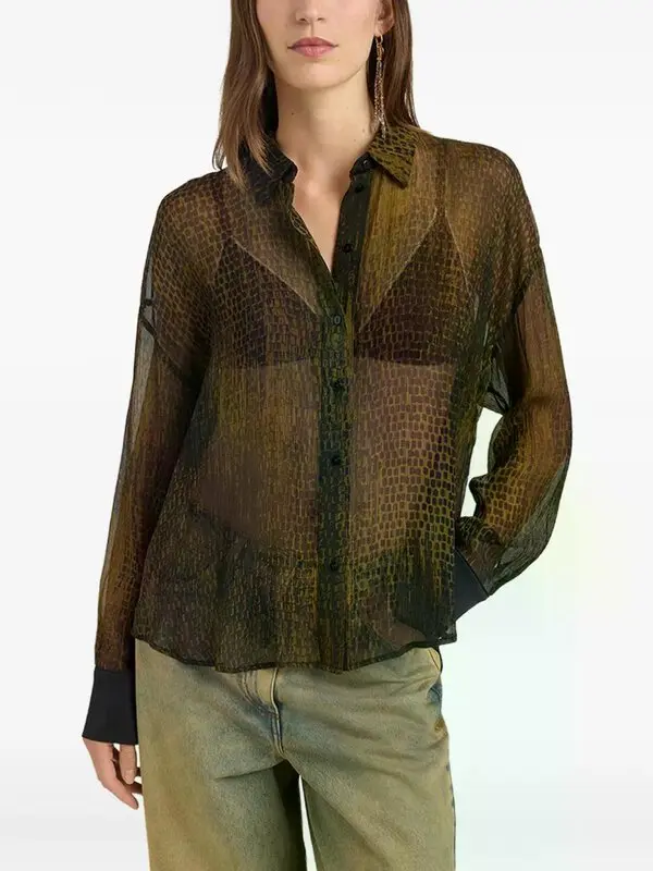 Momoni Freya Printed Silk Shirt