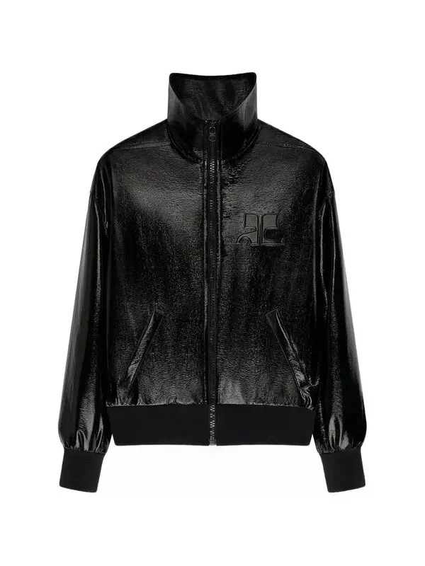 COURREGES Vinyl Logo-patch Jacket