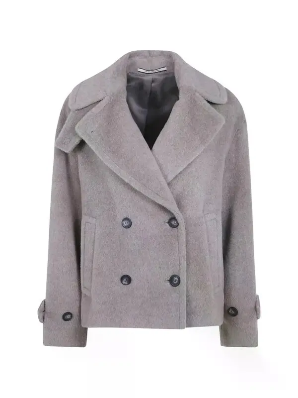 Tagliatore Double-breasted Peacoat - Grey
