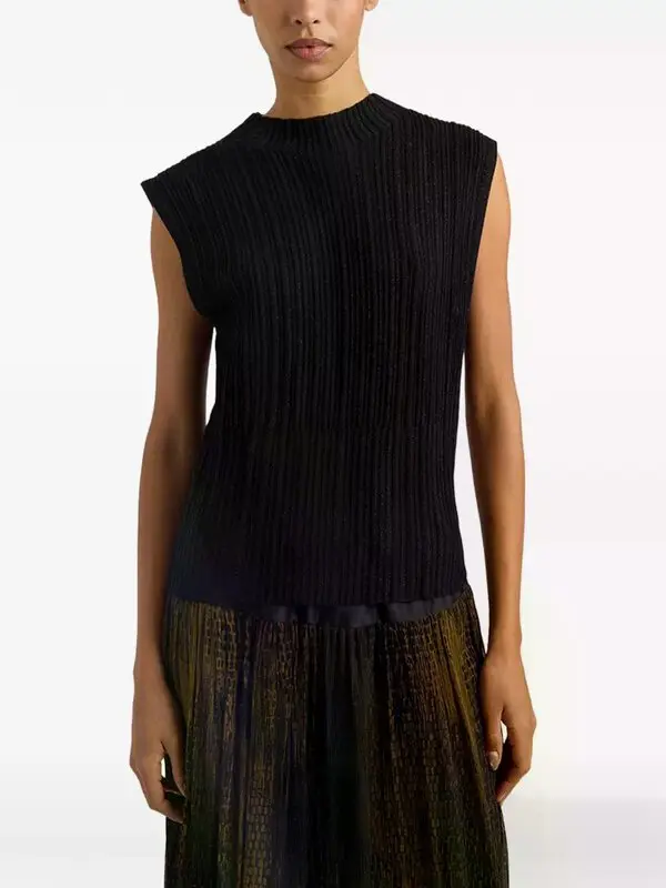 Momoni Geisa Ribbed-knit Vest