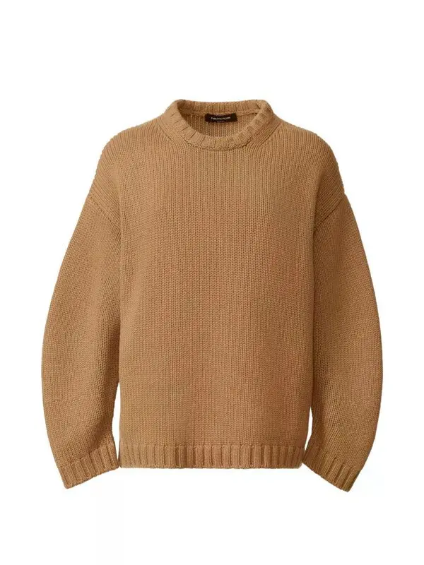 Fabiana Filippi Chunky-knit Drop-shoulder Sweater - Neutrals