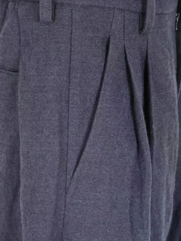 ZIGGY CHEN Pleated Wide-leg Trousers