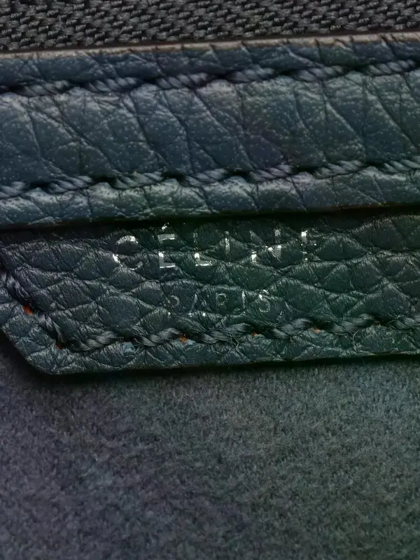 Celine 2000-2026 Micro Leather Luggage Tote Handbag