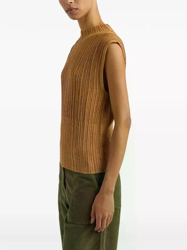 Momoni Geisa Ribbed-knit Vest