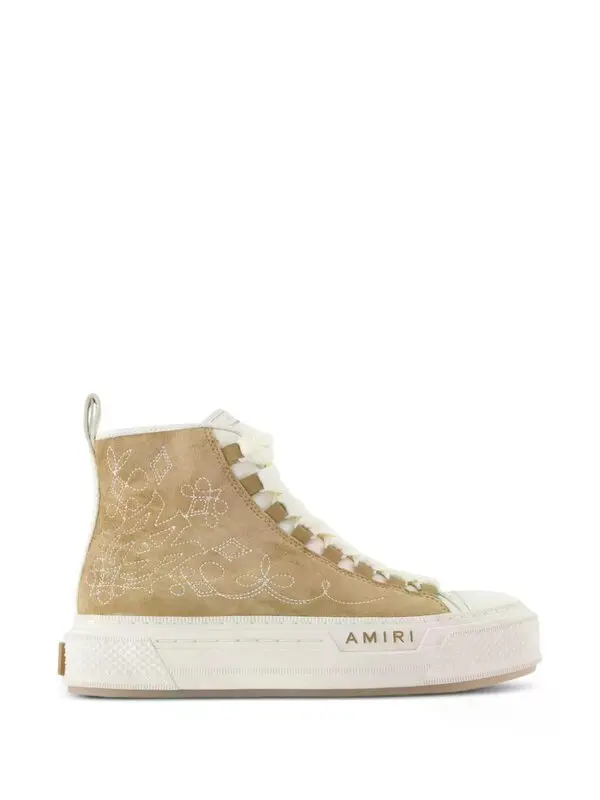 Amiri Western Ma Court Hi Sneakers - Neutrals