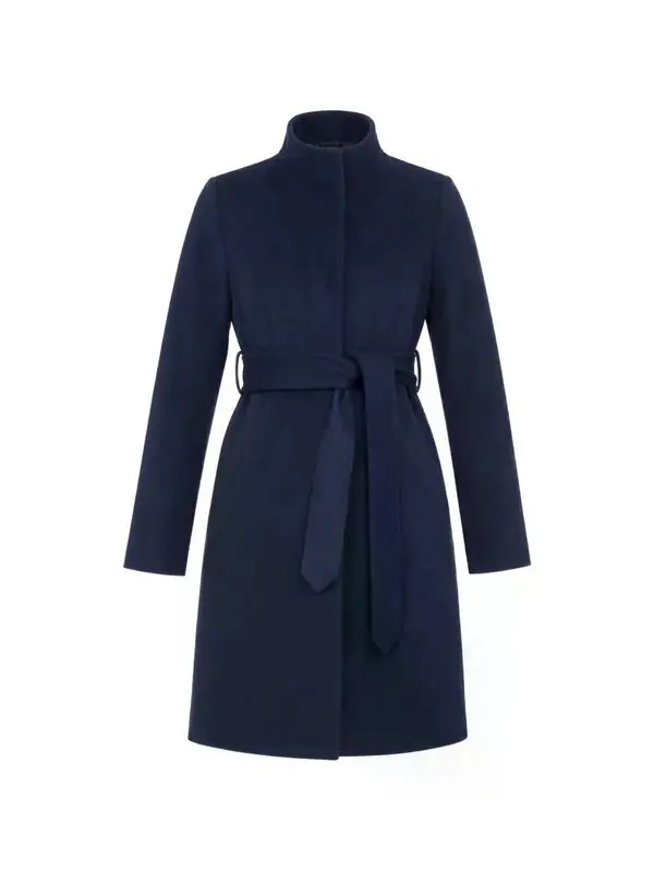 NORWEGIAN WOOL Belted Stand-collar Coat