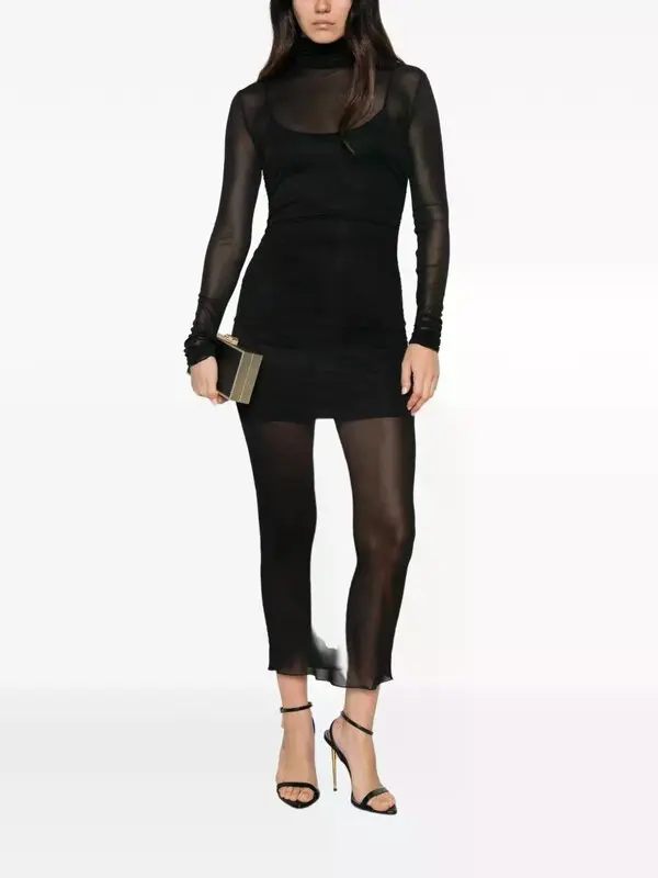 ANIYE BY Sheer High-neck Dress