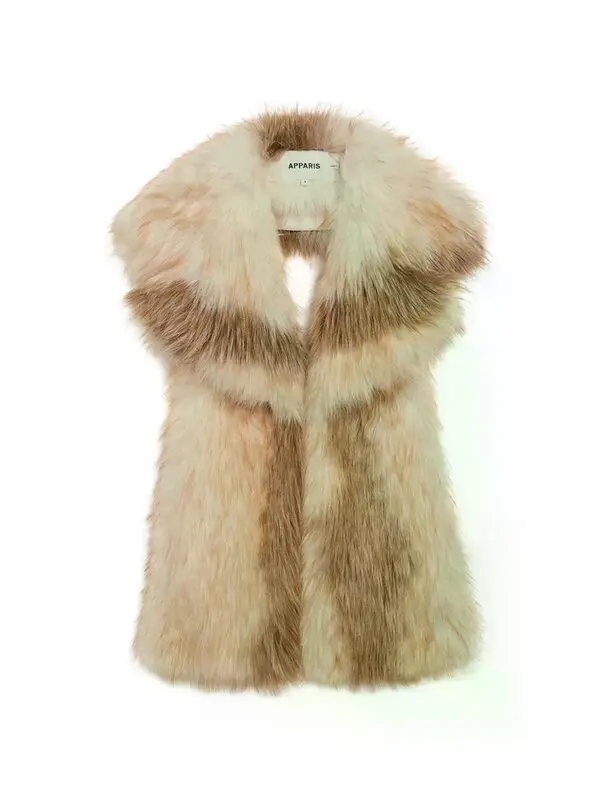 Apparis Mia Faux-fur Scarf - Neutrals