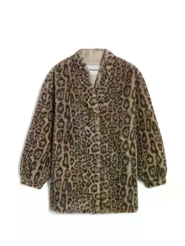 Apparis Jane Leopard-print Faux-fur Coat