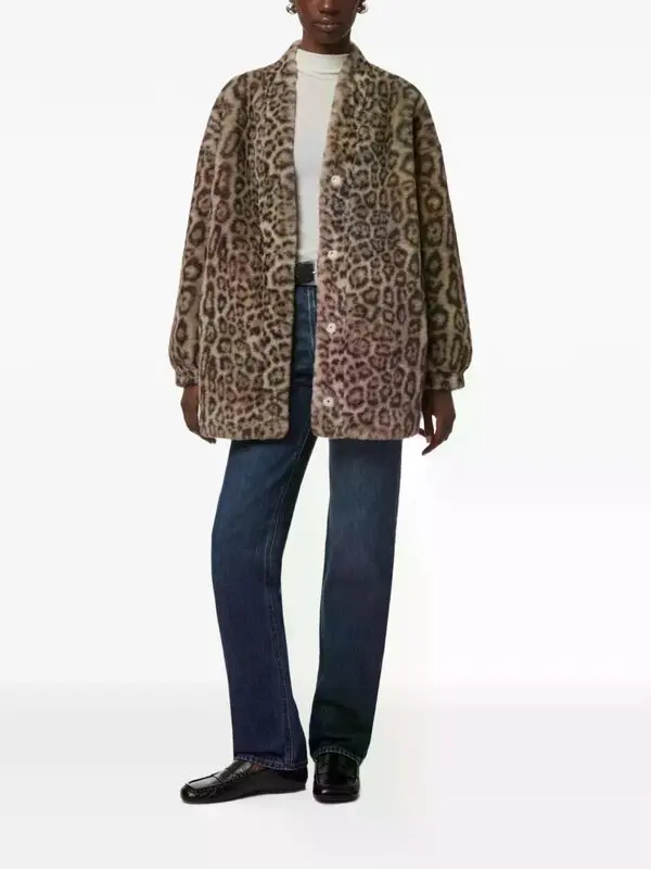 Apparis Jane Leopard-print Faux-fur Coat