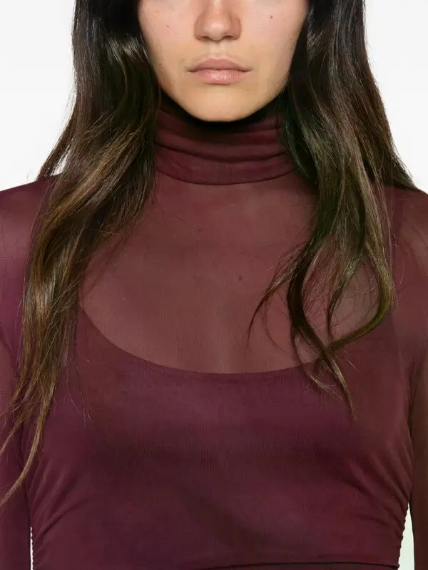 ANIYE BY Sheer-panelled Ruched Dress