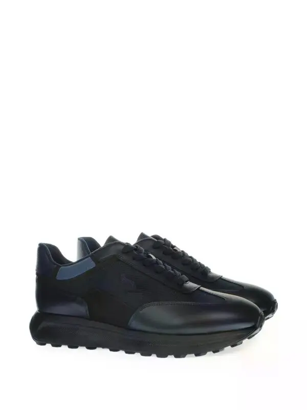 HARMONT & BLAINE Panelled Leather-trim Sneakers