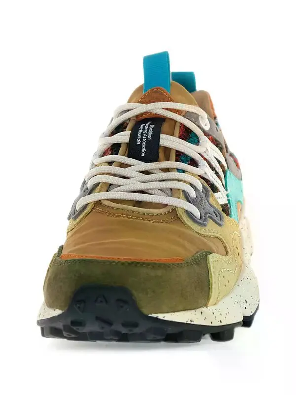 FLOWER MOUNTAIN Suede-panelled Patchwork Sneakers