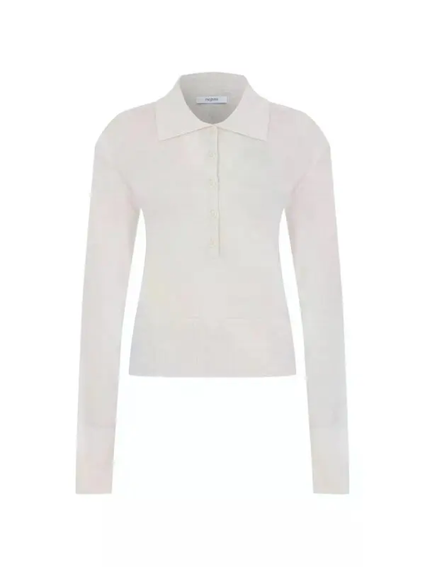 MEGUSTA Padded Knit Polo Shirt - Neutrals