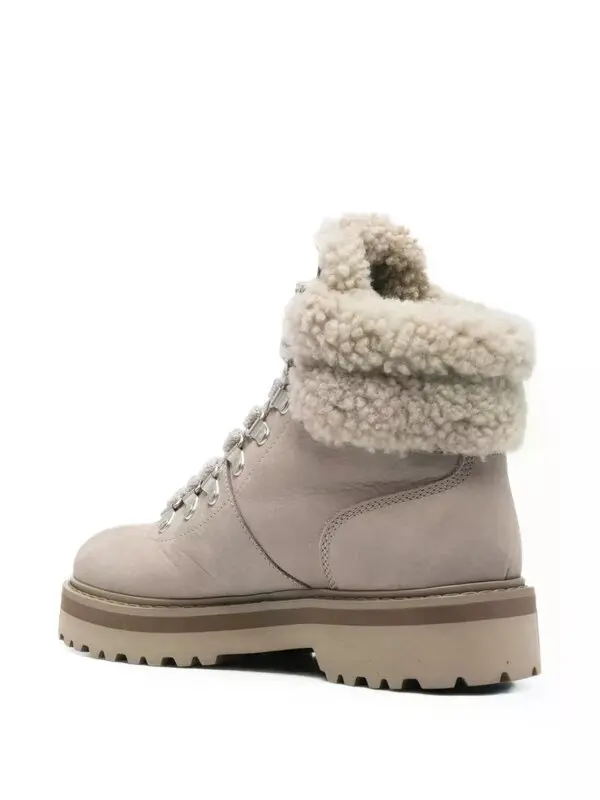 Woolrich Shearling-trim Hiking Boots