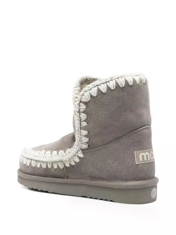Mou Eskimo 18 Crochet-trim Sheepskin Boots