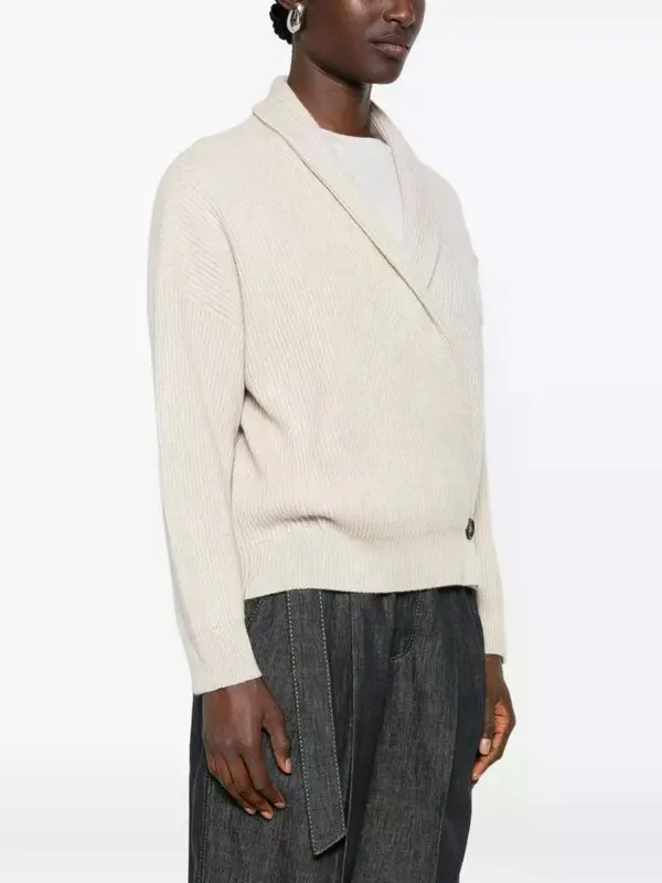 Brunello Cucinelli Long-sleeve Ribbed-knit Sweater