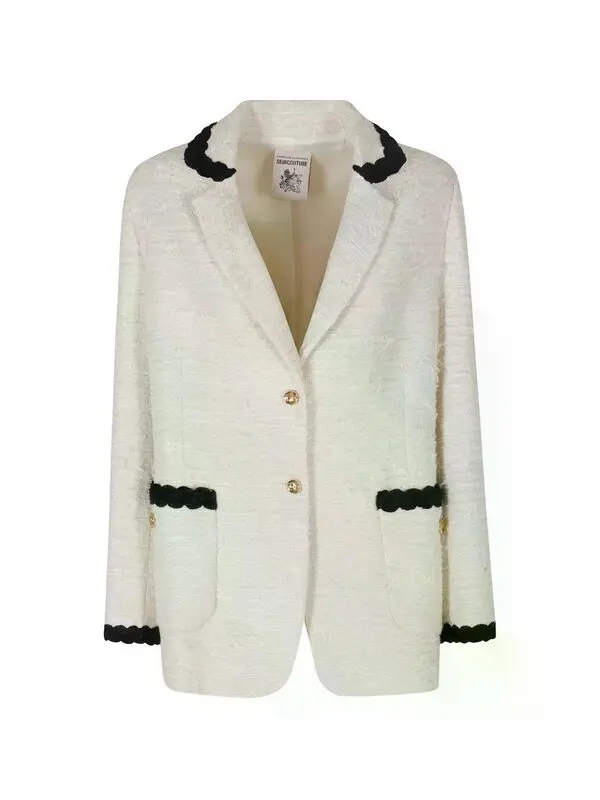 SEMICOUTURE Giacca Olivia Braided-trim Tweed Jacket